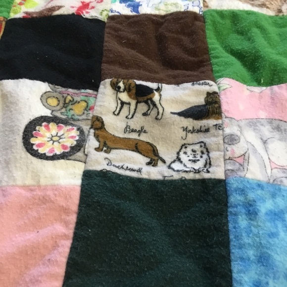 Handmade | Bedding | Handmade Colorful Patchwork Rag Quilt Aprox 5x5 ...